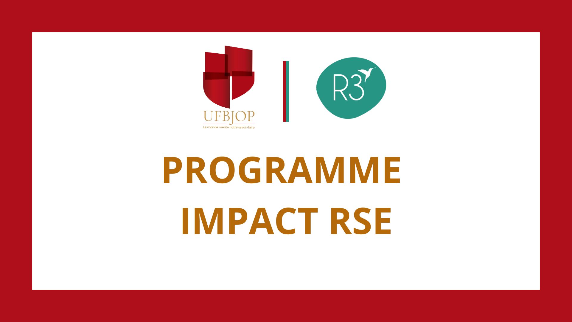 Inscrivez-vous à la 3e promotion du programme IMPACT RSE : lancement le ...